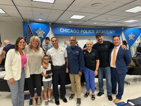 Shield 616 Presents Gear to Chicago Police Department - Together Chicago